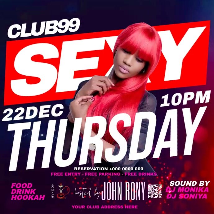 Copy of sexy thursday night sexy party | PosterMyWall