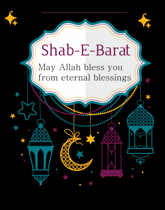 Copy of Shab E Barat Poster, Shab Ee Barat Flyer, Shab E Barat Cards ...