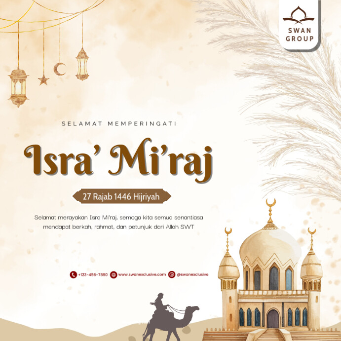Shab E Meraj Template | PosterMyWall