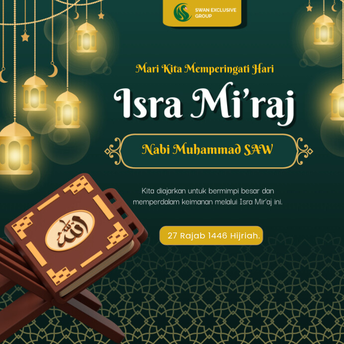 Shab E Meraj Template | PosterMyWall