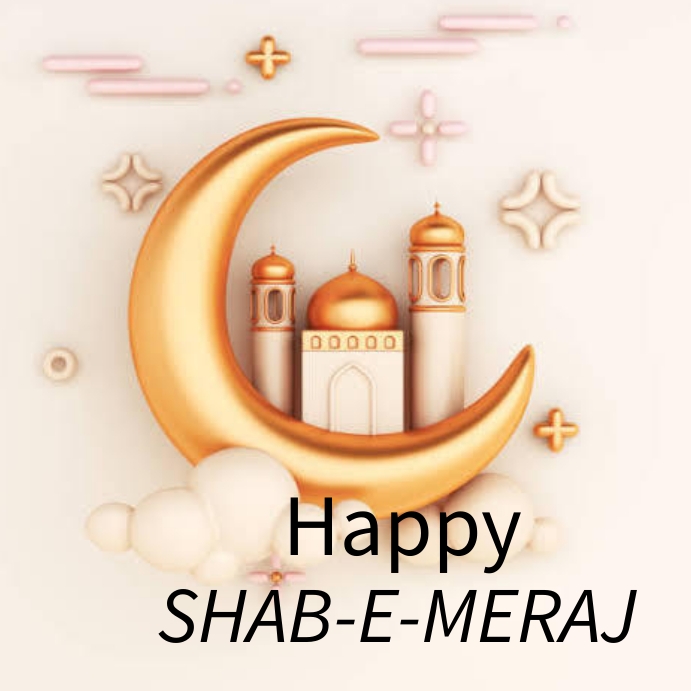 SHAB-E- MERAJ Instagram post Template | PosterMyWall