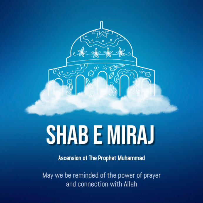 shab e miraj Template | PosterMyWall