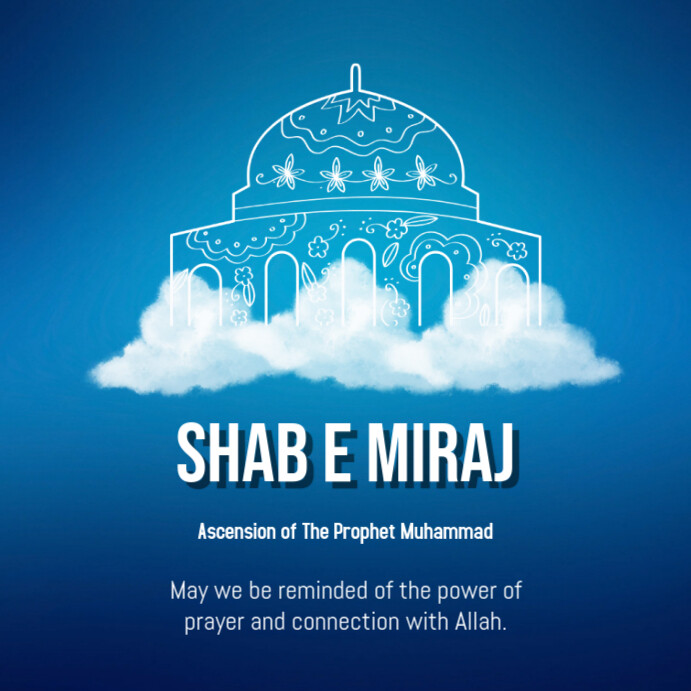shab e miraj Template | PosterMyWall