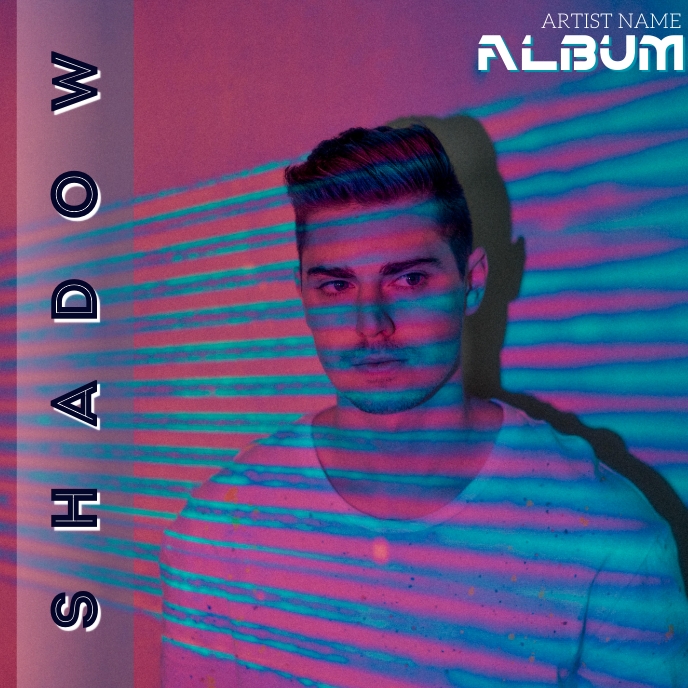 shadow album cover template | PosterMyWall
