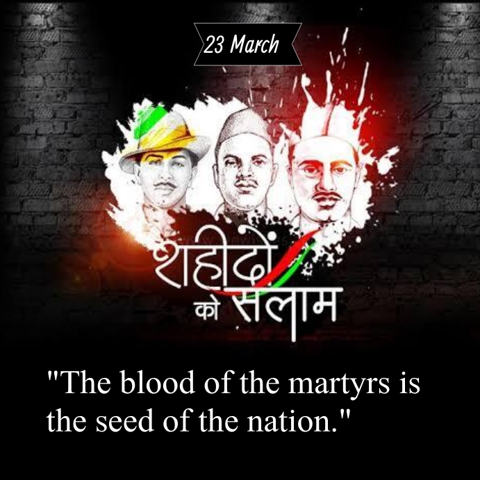 Copy of Shaheed diwas | PosterMyWall