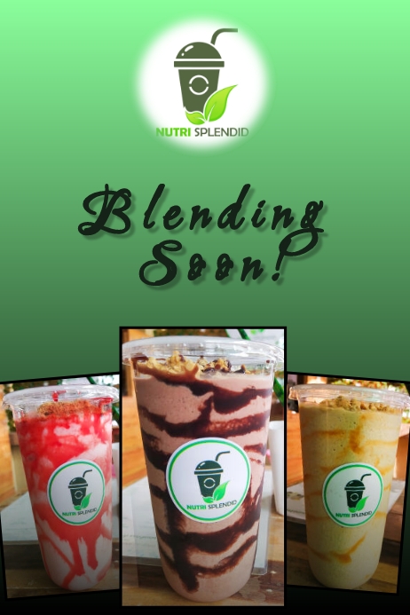 Plantilla de Batidos | PosterMyWall