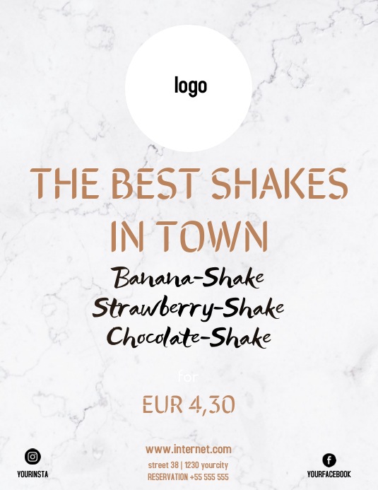SHAKES FLYER Template | PosterMyWall