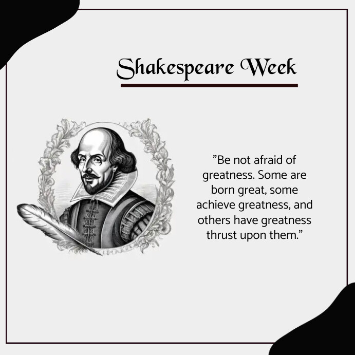 shakespeare Template | PosterMyWall