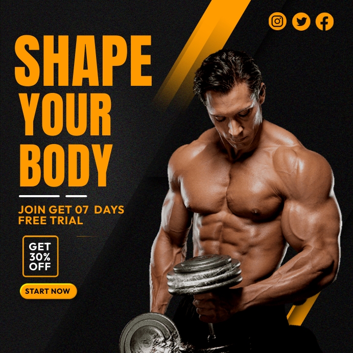 Shape Your Body Template | PosterMyWall