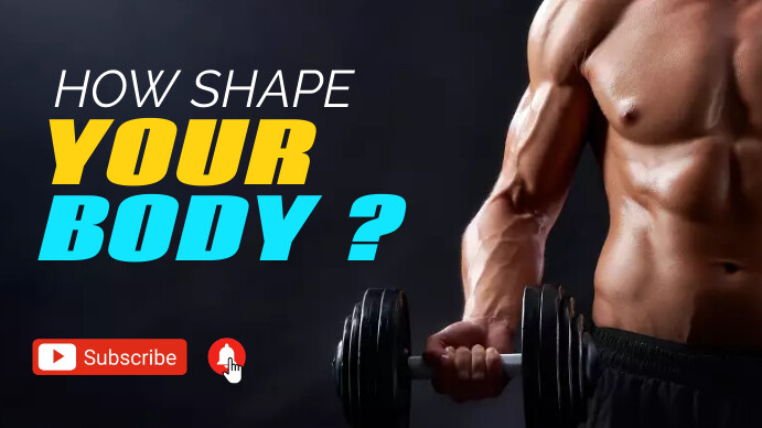 SHAPE YOUR BODY Template | PosterMyWall