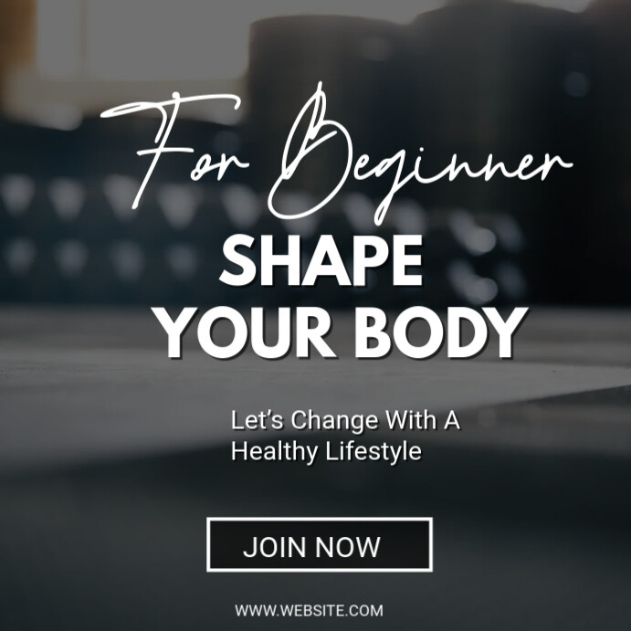 Shape your body Template | PosterMyWall