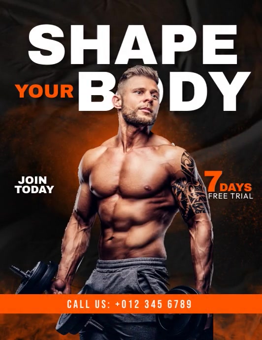 Shape Your Body Template | PosterMyWall