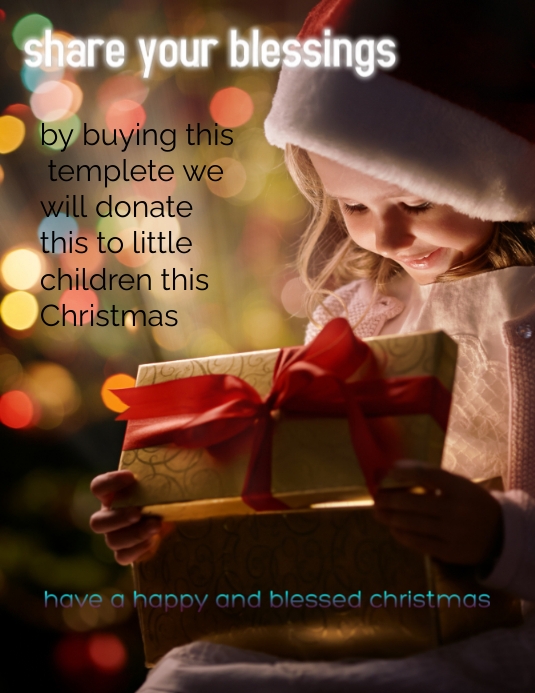 share your blessings Template | PosterMyWall