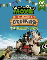 Shaun the sheep Template | PosterMyWall