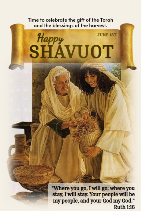 Shavuot Template Poster | PosterMyWall