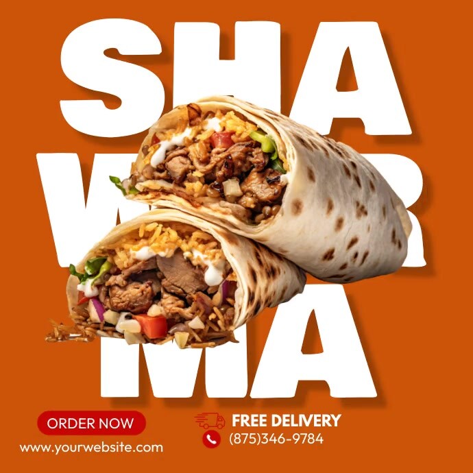 Shawarma Ads Template | PosterMyWall