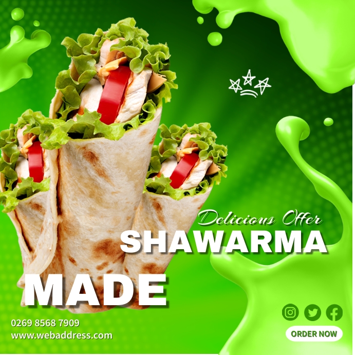 Shawarma Best Deals Template | PosterMyWall
