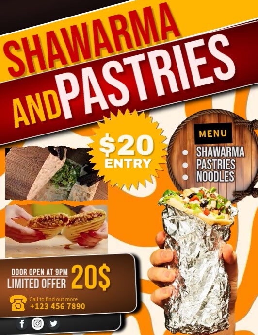 Shawarma Best Deals Template | PosterMyWall