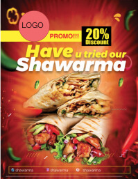 shawarma flyer template | PosterMyWall