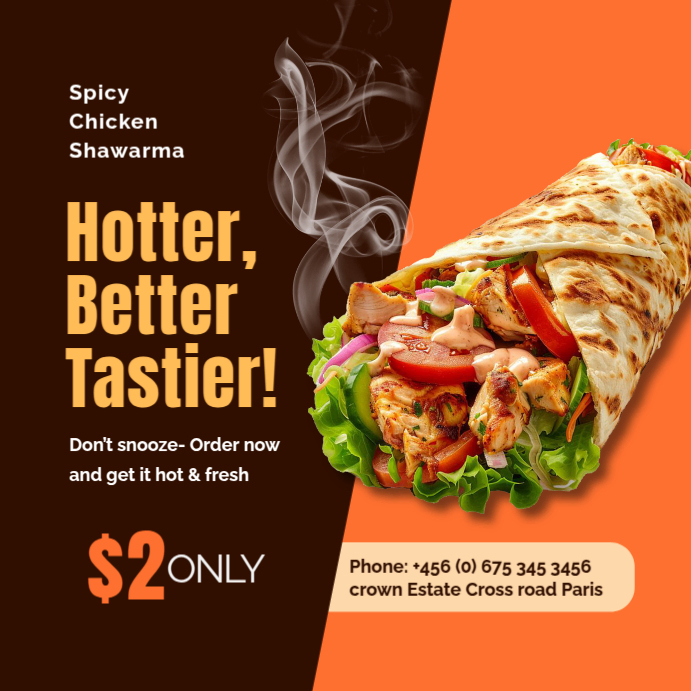Shawarma sales Template | PosterMyWall