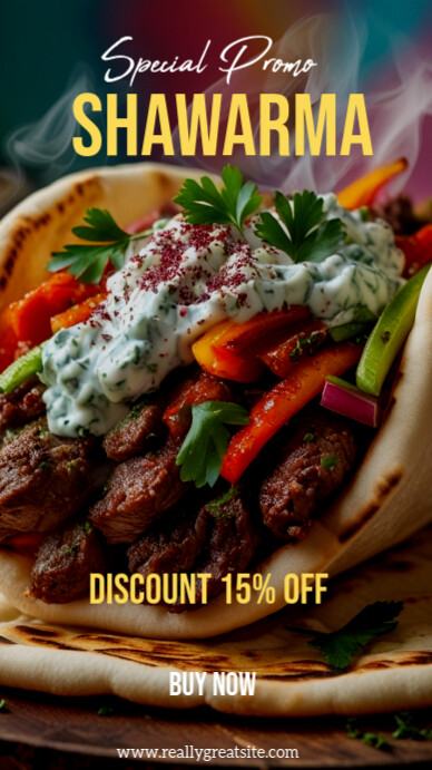 Shawarma Shawarma Flyer Template | PosterMyWall