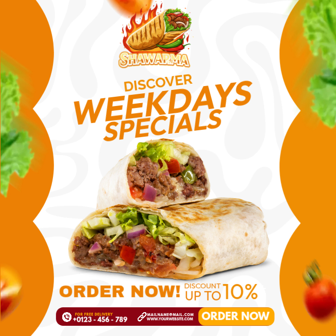 Shawarma Weekday Deals Template | PosterMyWall