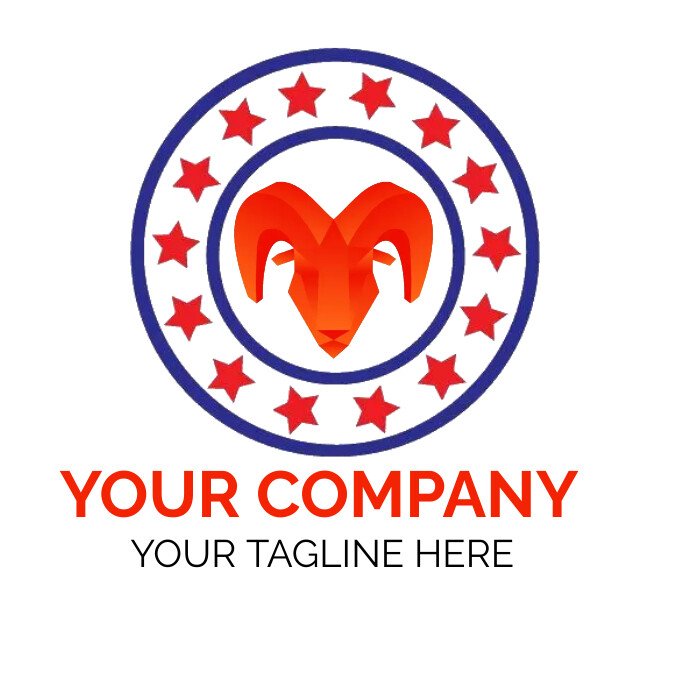 Copy of Sheep logo design. Vector Icon Of A Ram | PosterMyWall