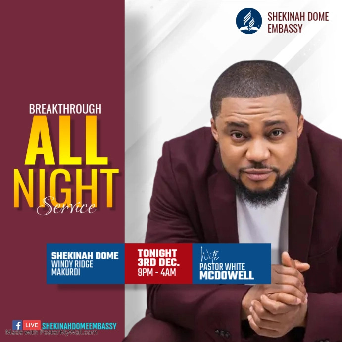 SHEKINAH FLYER (15) Template | PosterMyWall