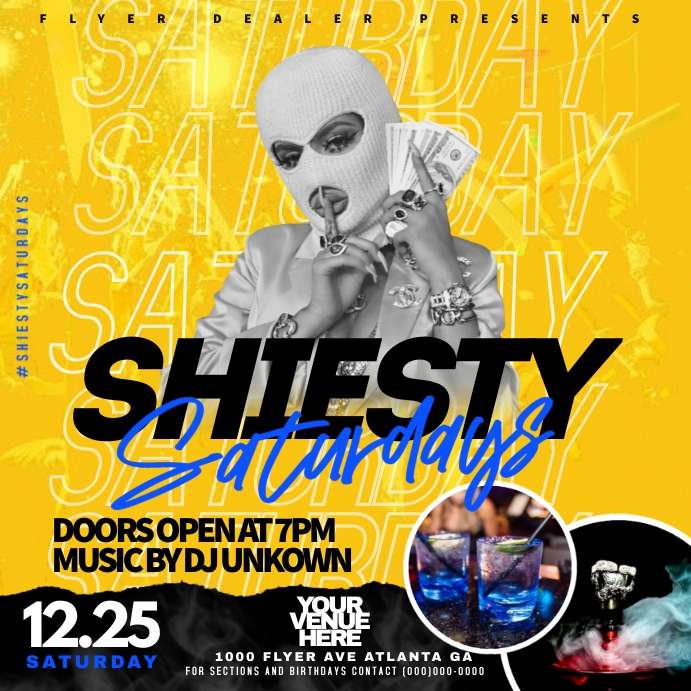 Shiesty Saturday Template | PosterMyWall