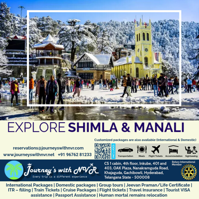 Shimla and manali tours and travels Template | PosterMyWall