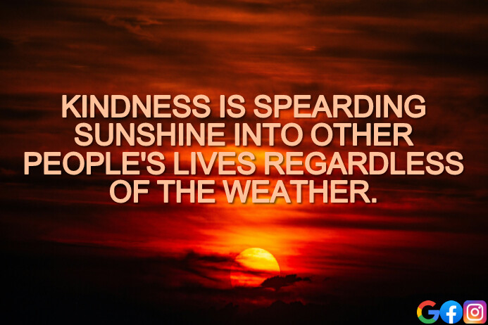 SHINE AND WEATHER QUOTE TEMPLATE | PosterMyWall