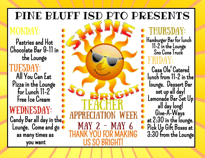 Shine so Bright Teacher Appreciation Flyer Template | PosterMyWall