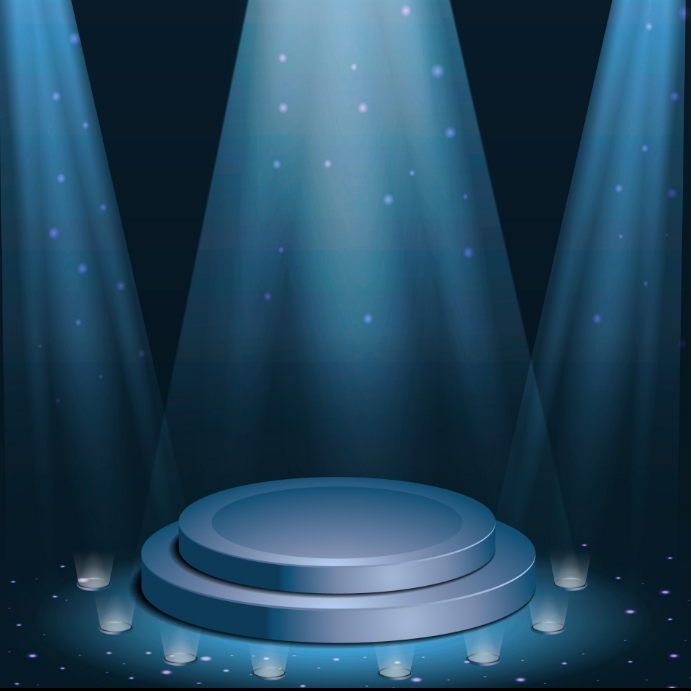 Shinning background with podium flyer Template | PosterMyWall