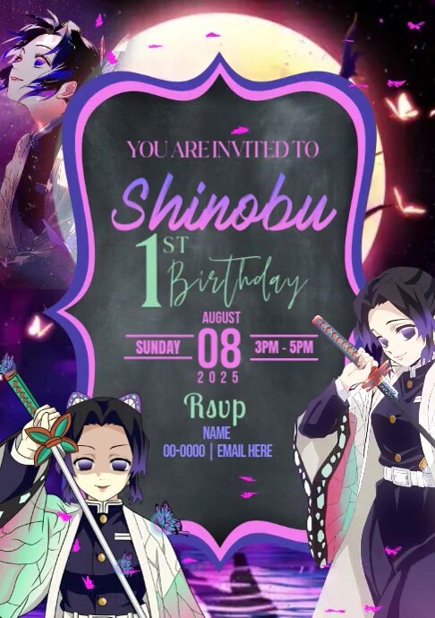 Shinobu Template | PosterMyWall