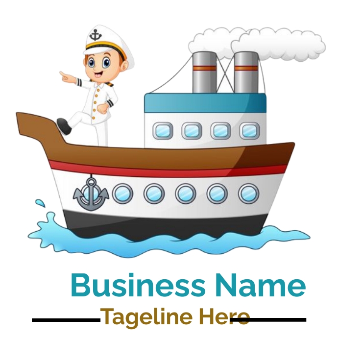 ship captain logo Template | PosterMyWall