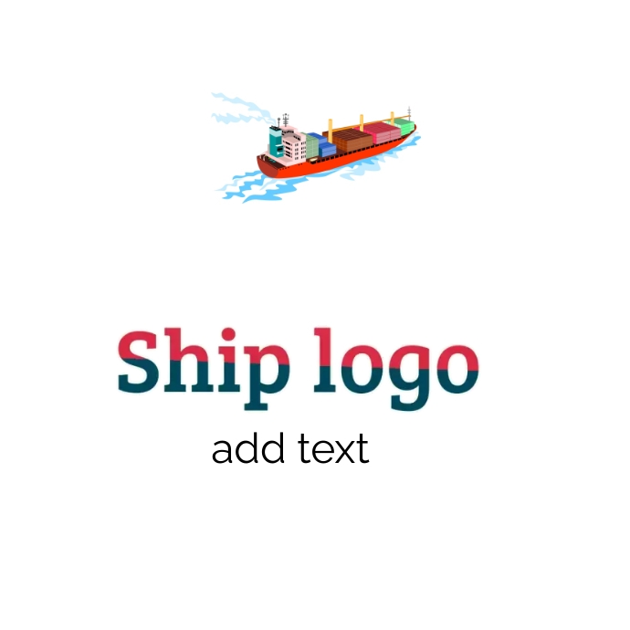 Cargo Ship Logo Design