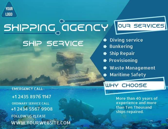 shipping service flyer template | PosterMyWall