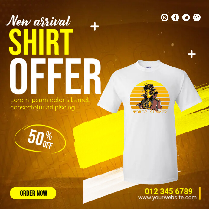 Plantilla de Shirt Limited Offer | PosterMyWall