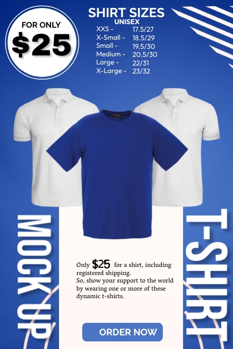 Shirt Mock Ups Template | PosterMyWall