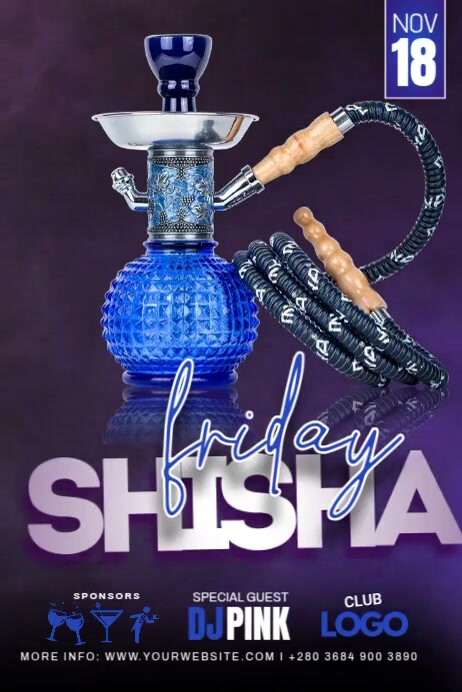 Shisha Lounge Ads Template | PosterMyWall