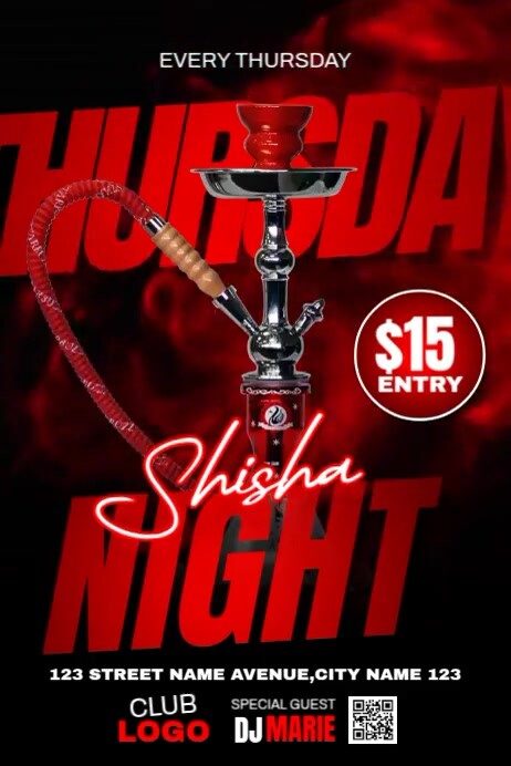 Shisha Night Template | PosterMyWall