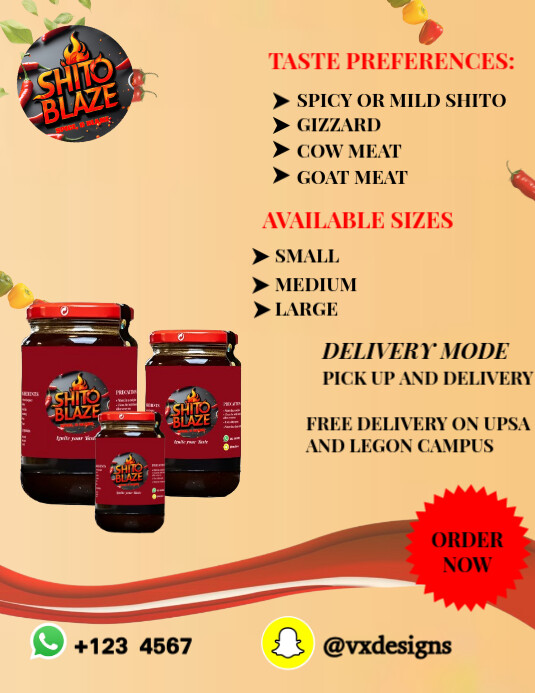 Copy of Shito Advertising Flyer | PosterMyWall