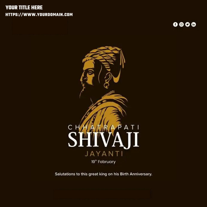 Shiv jayanti (3) Template | PosterMyWall