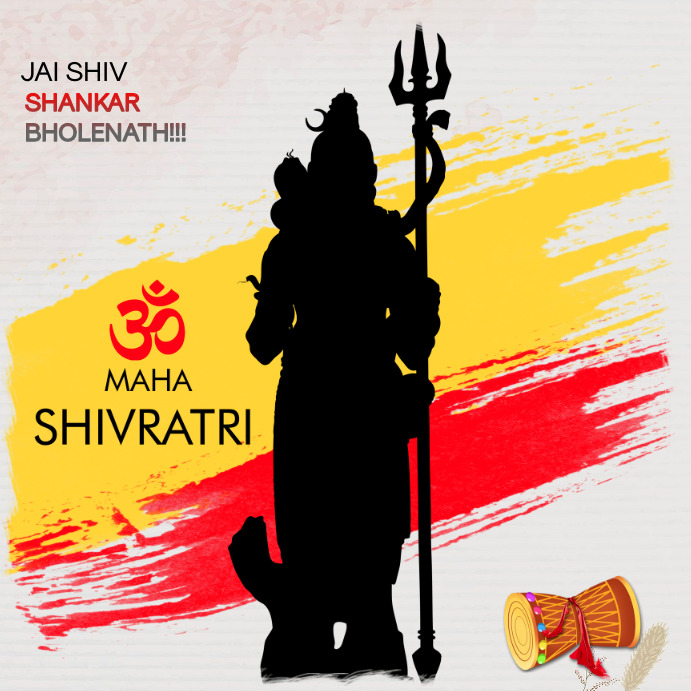 shivratri poster Template | PosterMyWall