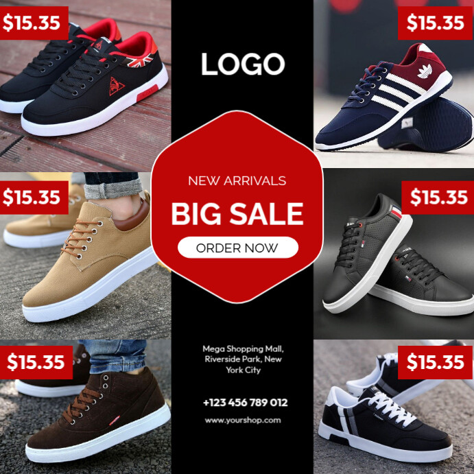 Shoe Boutique shopping sales ad Template | PosterMyWall