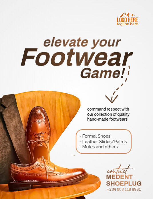 Copy of SHOE MAKER SLIPPER FOOT WEARS CANVAS FLYER | PosterMyWall