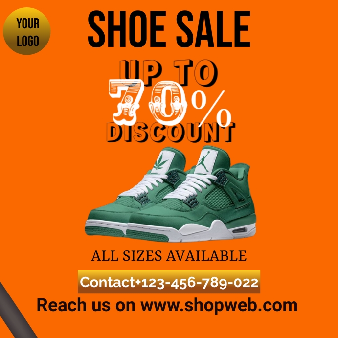Shoe sale flyer template | PosterMyWall