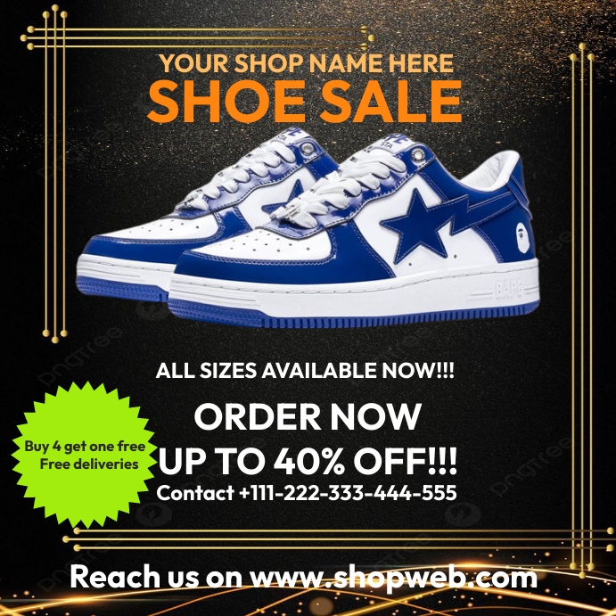 Shoe sale flyer template | PosterMyWall