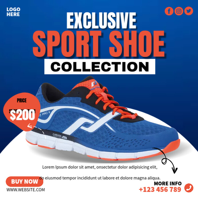Modèle Shoe Template Ads | PosterMyWall