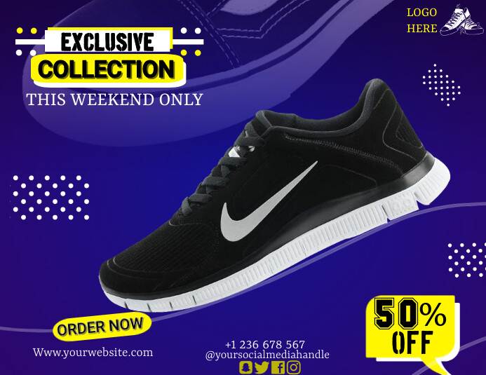 SHOES DISCOUNT FLYER TEMPLATE | PosterMyWall